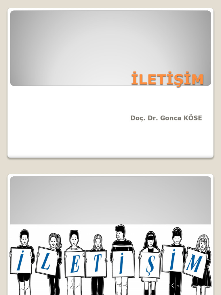 İnsan İlişkileri Ve İletişim 1.-2.hafta PDF | PDF