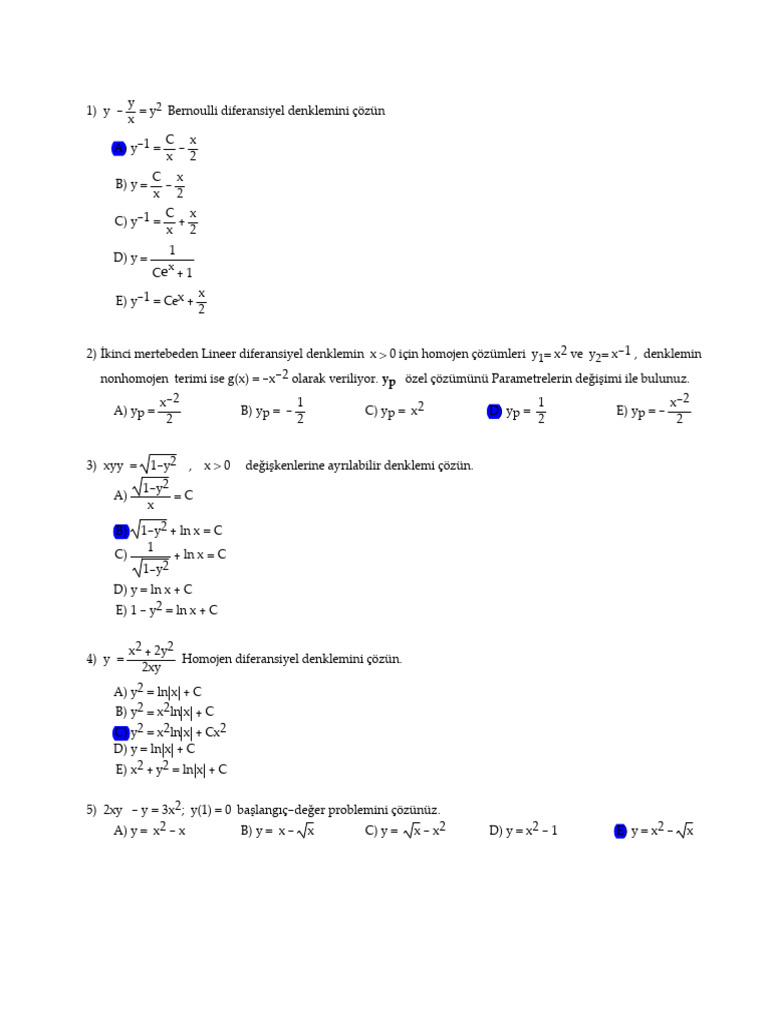 Dif 2018 Yaz Vize | PDF