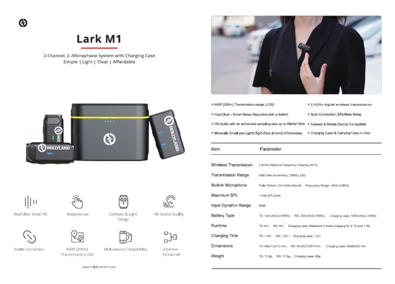 LARK M1 DUO Leaflet | PDF