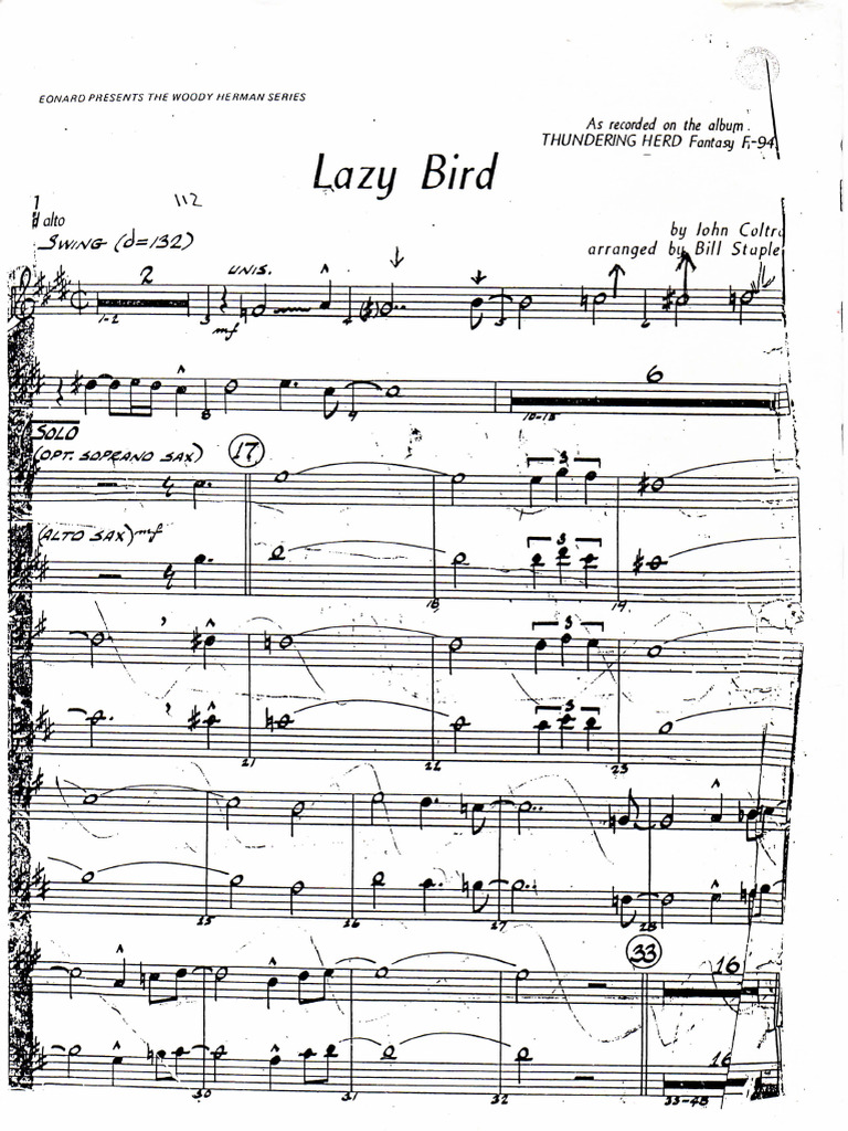 Lazy Bird As | PDF
