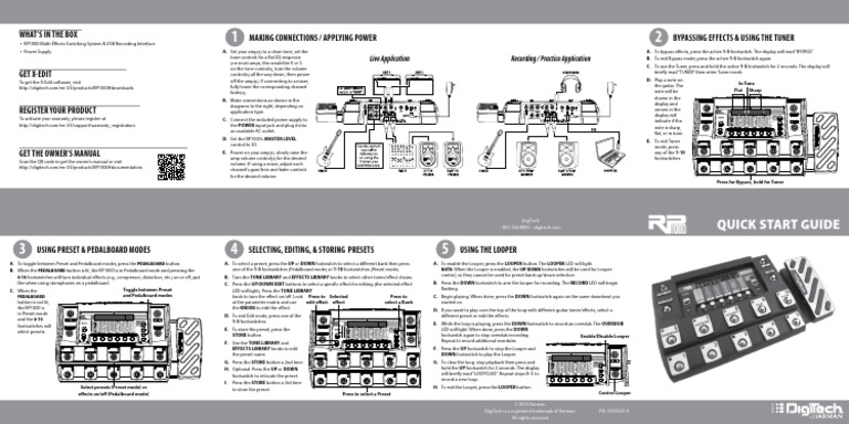 RP1000 Quick Start 5059525-A Original | PDF | Music Technology | Sound ...