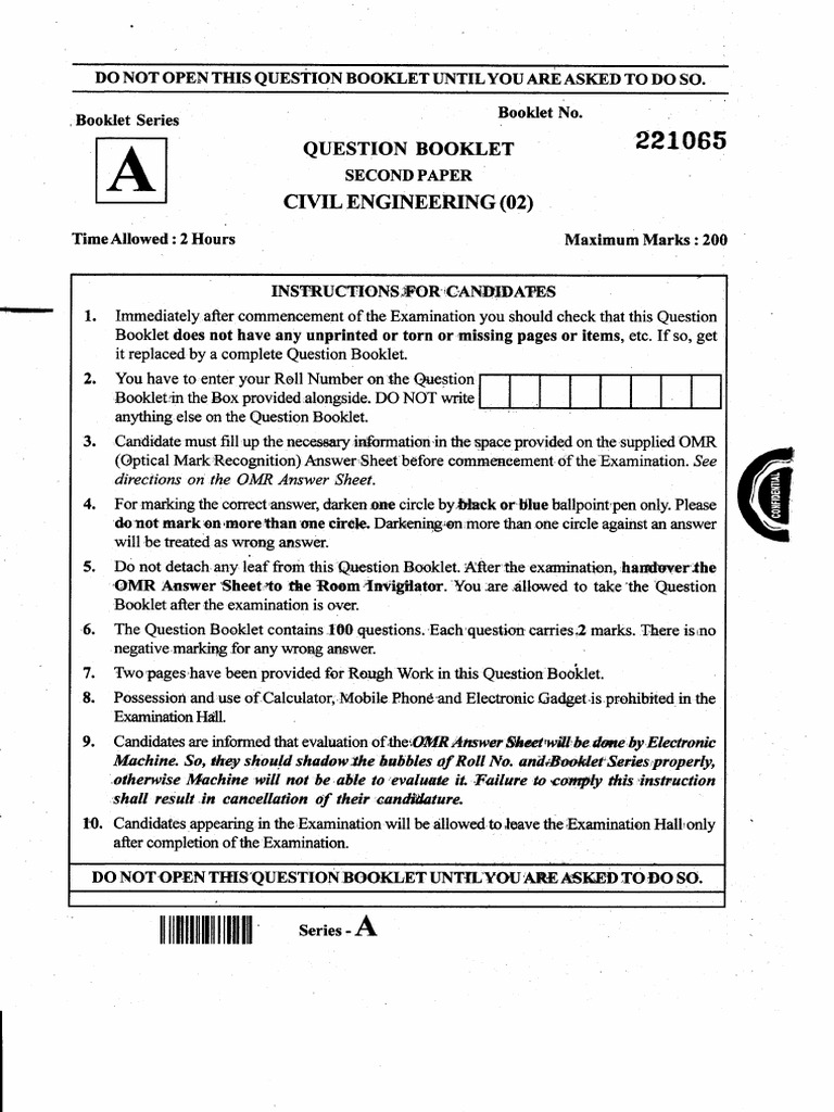 Civil Engineering (02) Second Paper | PDF