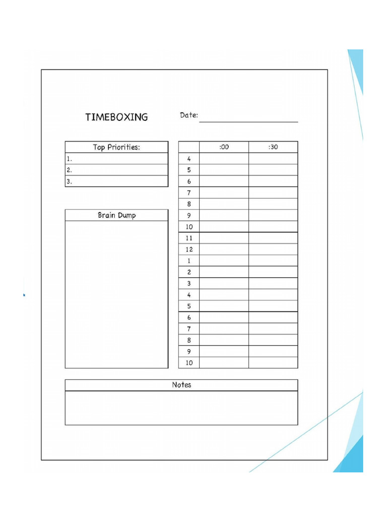 Time Boxing | PDF