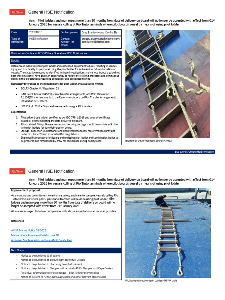 RTIO-HSE-Pilot Ladders 10.10.22 | PDF