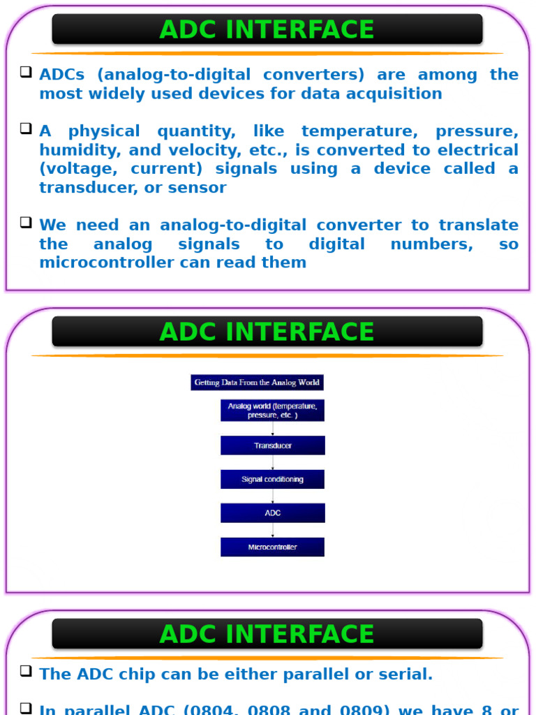 Adc Dac Sensors | PDF | Analog To Digital Converter | Digital To Analog Converter