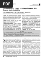 OrthoToolKit Cumberland Ankle Instability Tool (CAIT) Score Report | PDF