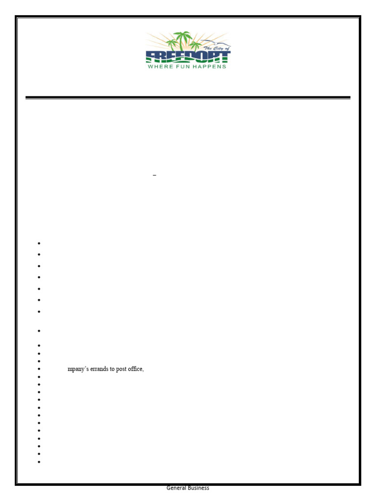 Administrative Assistant To Fedc Director - Aug 2021 | PDF