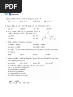 Grade IX Math Worksheet: Triangles | PDF