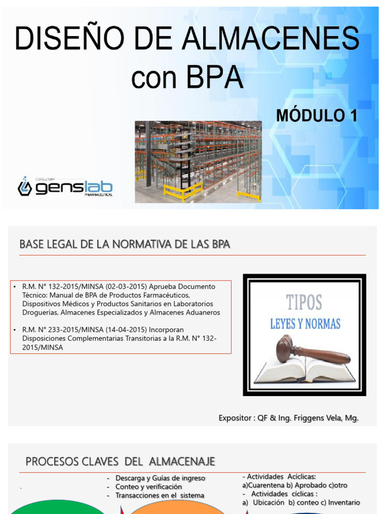 Diseno de Almacenes Con BPA 1 | PDF | Farmacéutico | Dispositivo médico