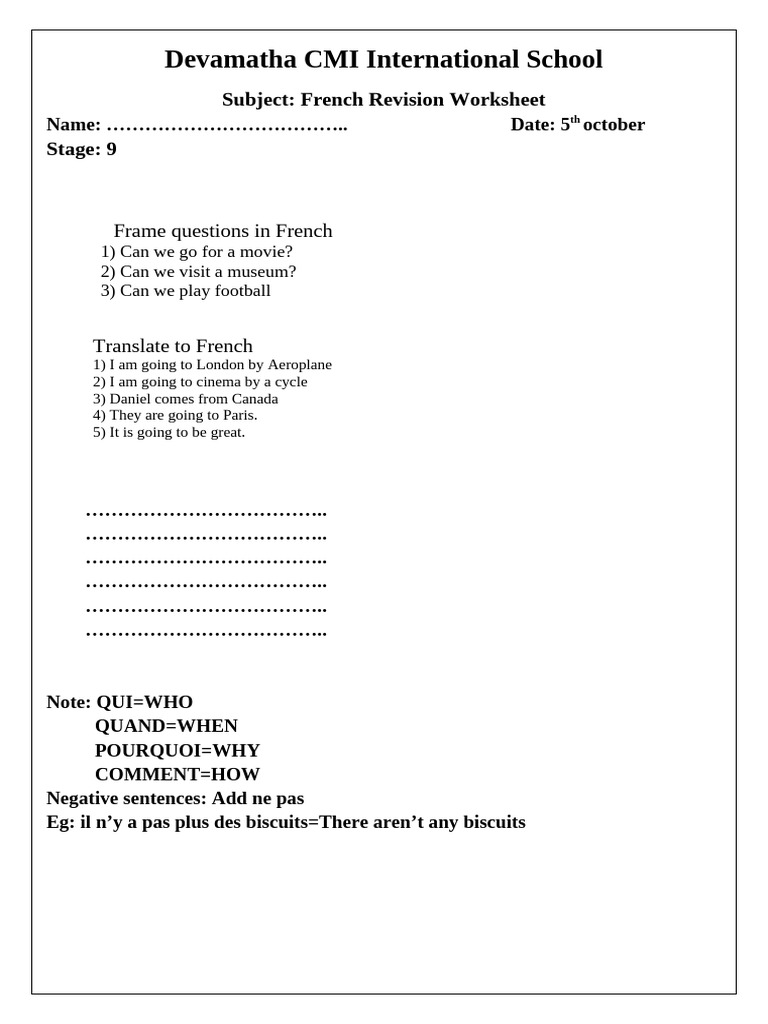 Stage9 Revision | PDF