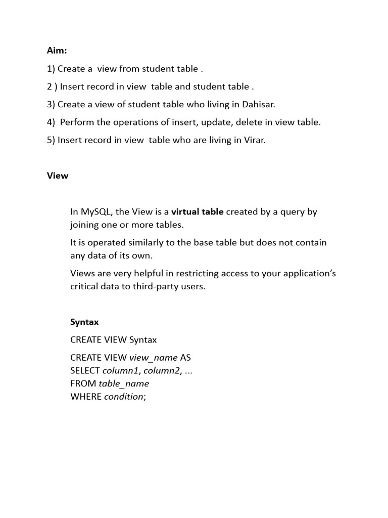 Practical9 Aim Theory | PDF