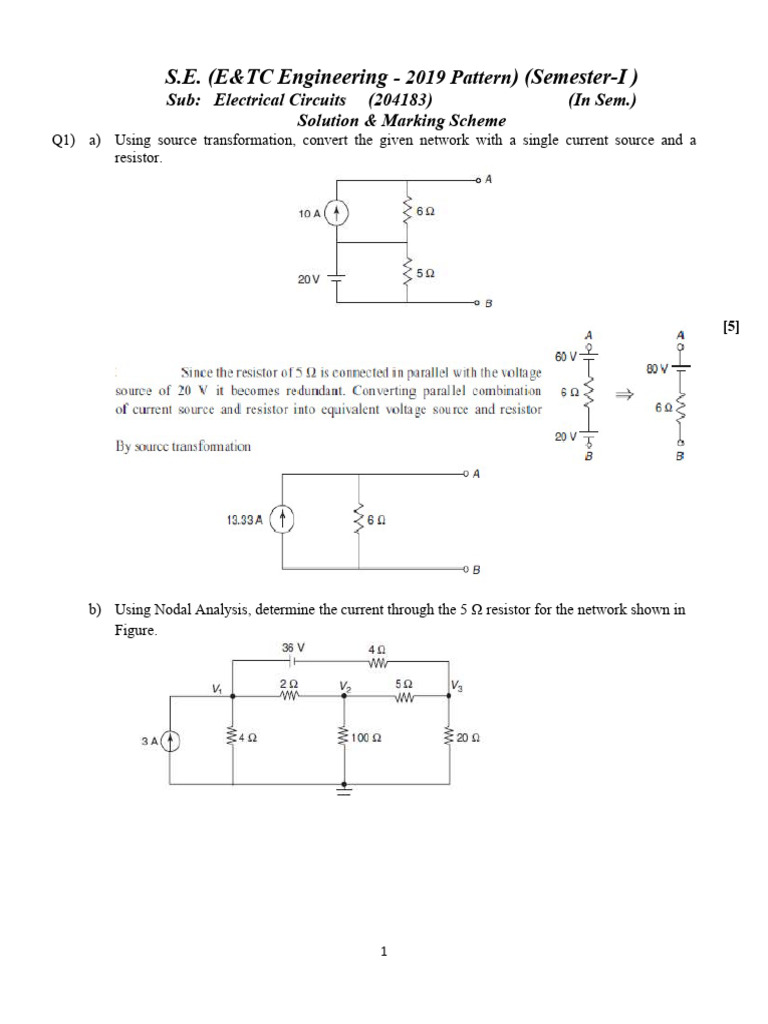 2023 Solved Insem Solution | PDF | Electrical Network | Computer Engineering