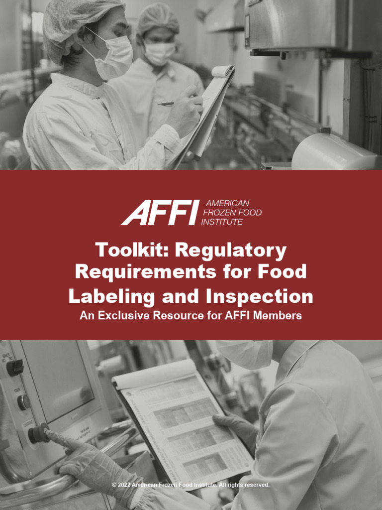 Food Labeling & Inspection Toolkit | PDF | Nutrition Facts Label ...