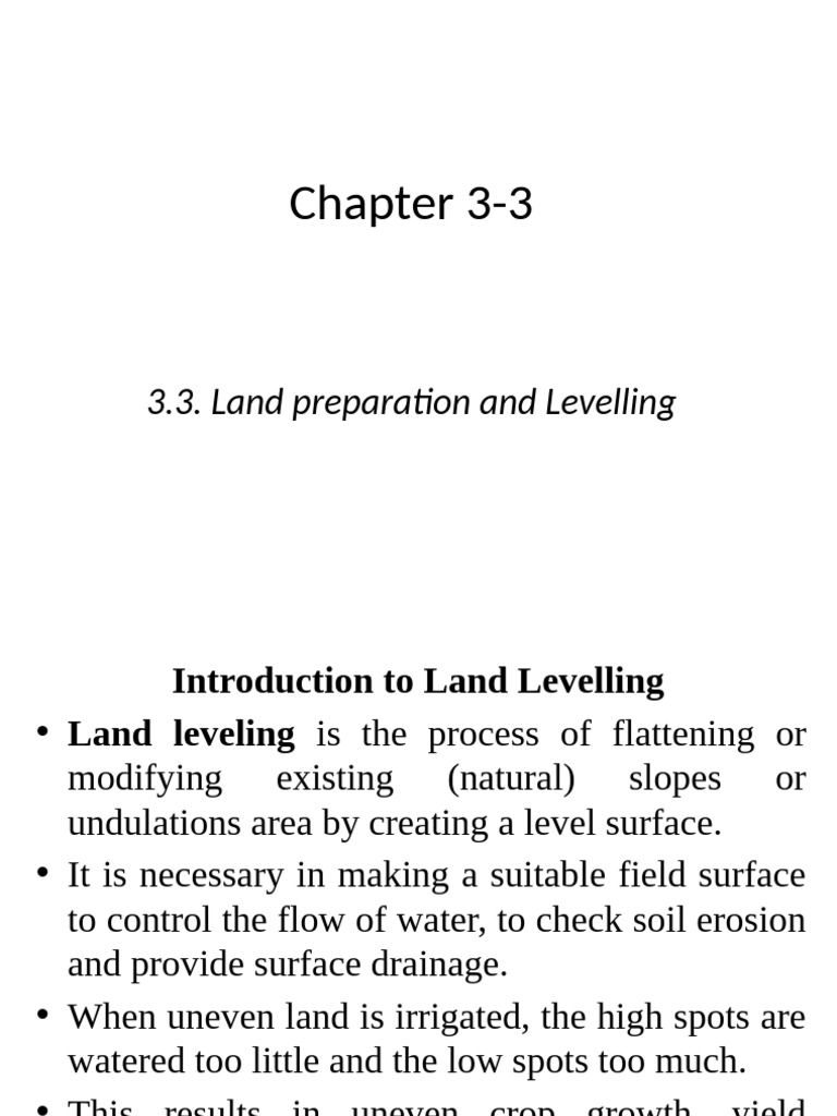 Chapter 3-3. Land Leveling | PDF | Triangle | Earth Sciences