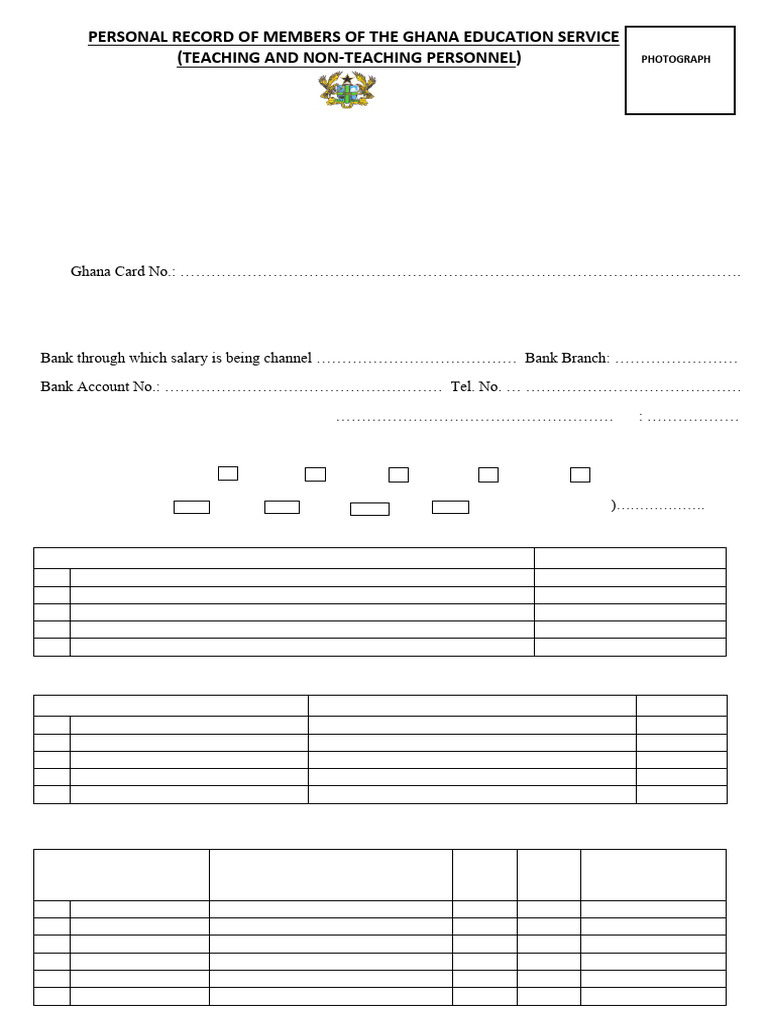 Updated Personal Record Form-2 | PDF