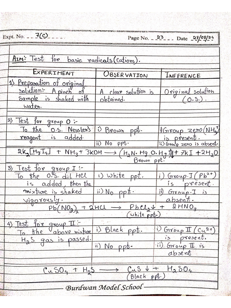 chem prac 7(c) | PDF