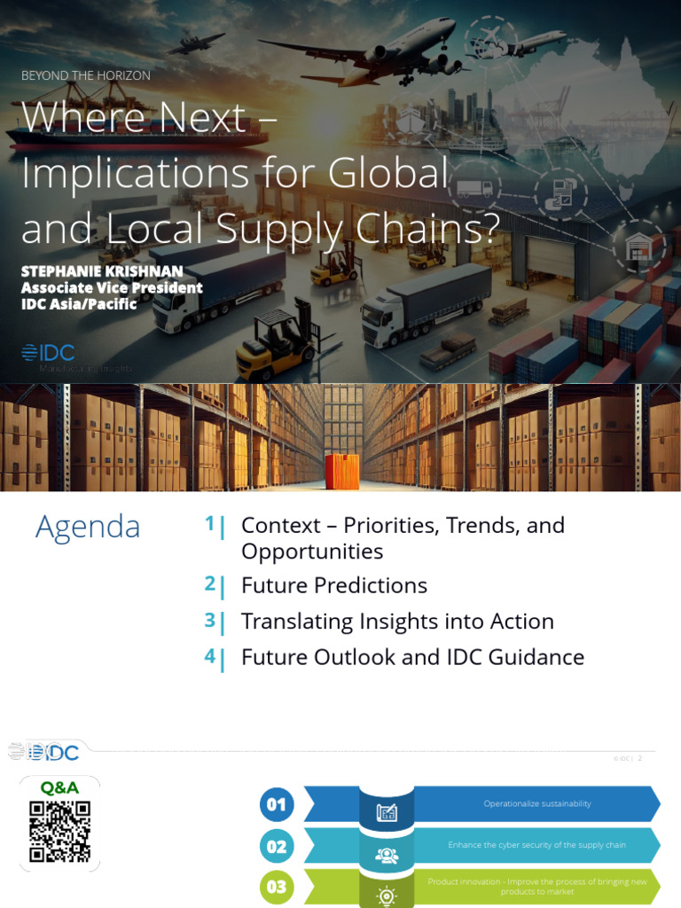 Stephanie Krishnan - Beyond The Horizon Where Next - Implications For Global and Local Supply ...
