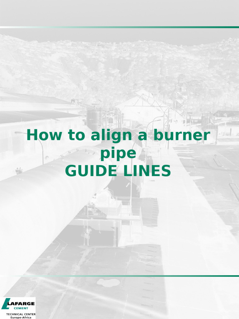 How To Align A Burner Pipe | PDF | Pipe (Fluid Conveyance) | Laser