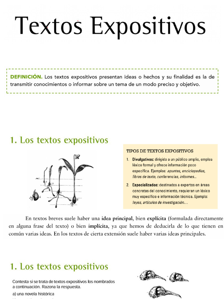 Presentación Sobre Los Textos Expositivos | PDF