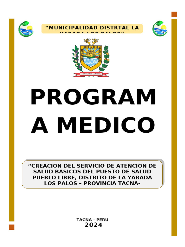 PROGRAMA MEDICO FUNCIONAL pueblo libre | PDF | Pobreza | Pobreza e indigencia