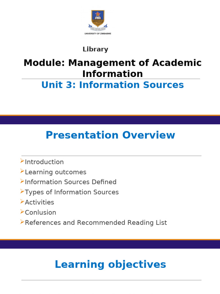 Unit 3 Information Sources | PDF | Information | Data