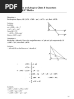 Class IX - 06 Lines and Angles - Question Bank | PDF | Angle | Euclidean Plane Geometry