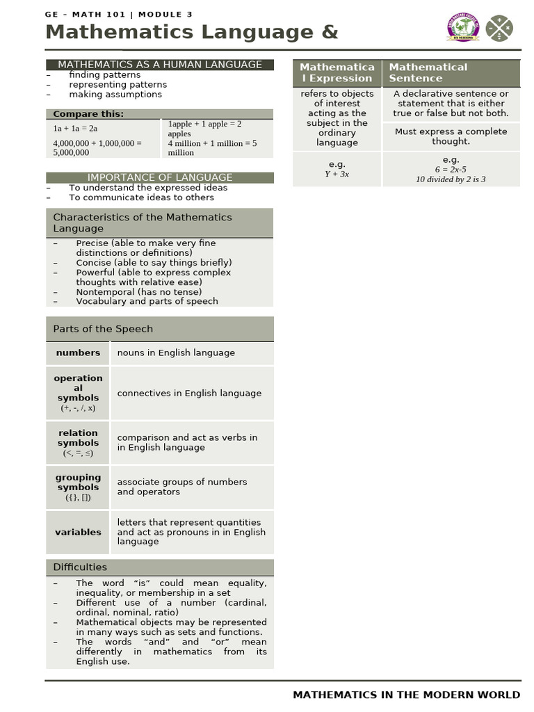 3 MODULE p1 | PDF | English Language | Sentence (Linguistics)
