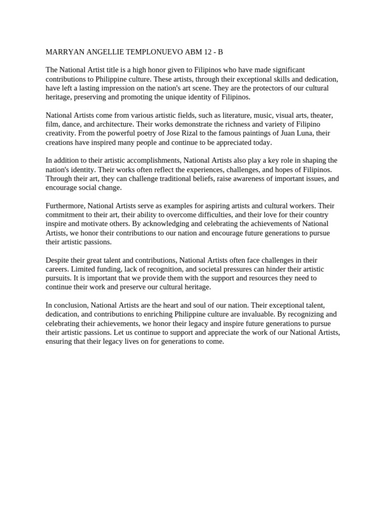 Reflection Paper | PDF | Art | History