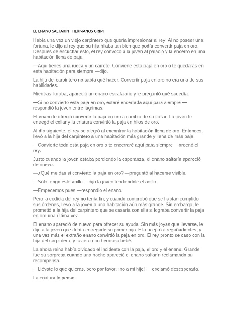 El Enano Saltarin | PDF
