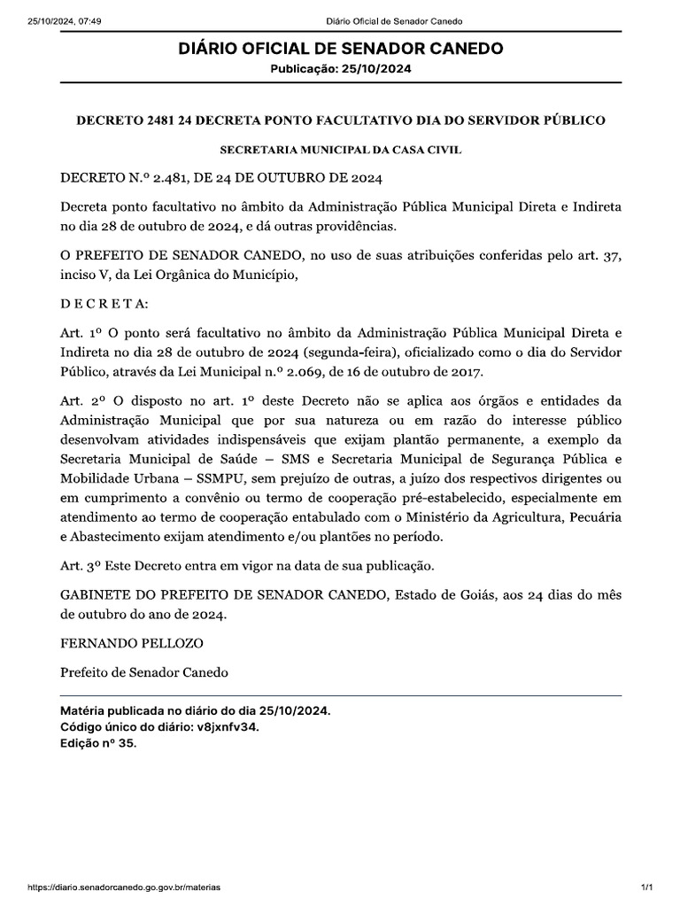 Decreto | PDF