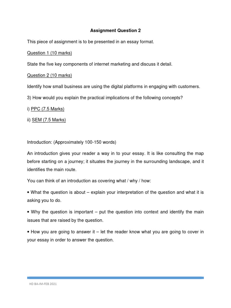 Assignment 2 | PDF | Essays | Thought