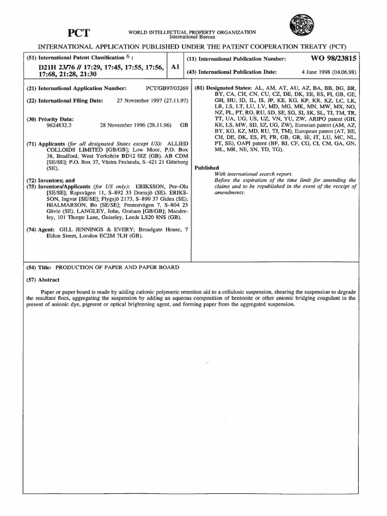 Production of Paper and Paper Board | PDF