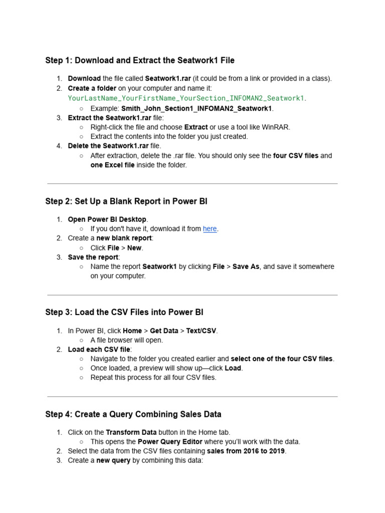 Powerbi Quiz Steps | PDF | Computer File | Utility Software