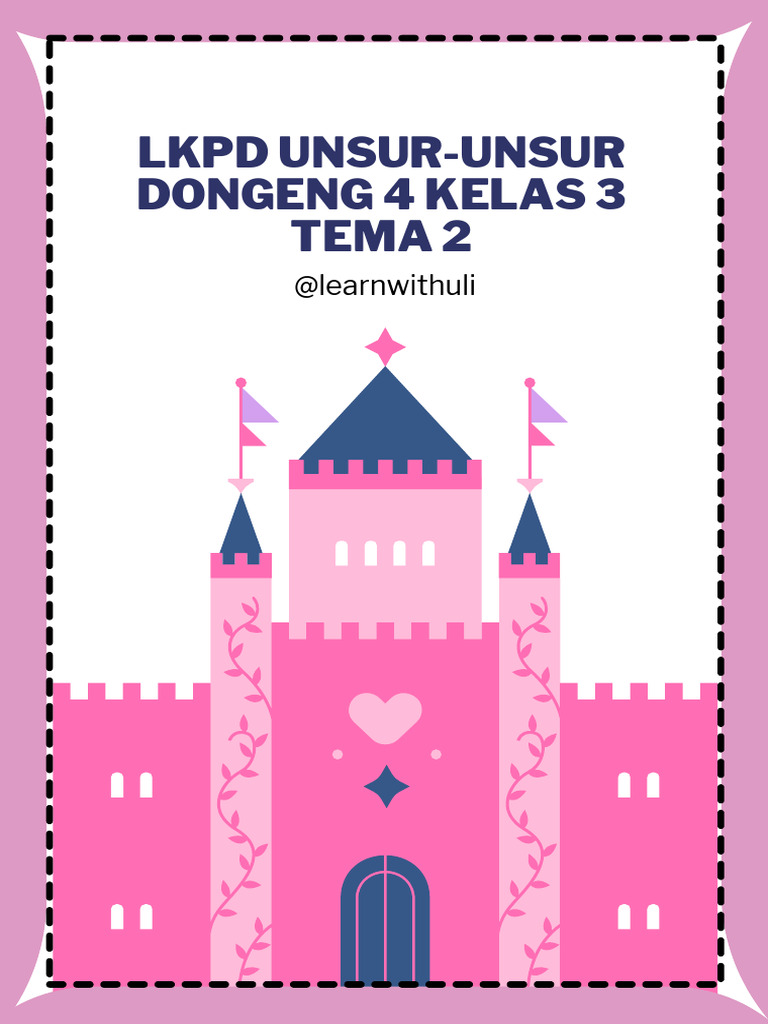 Template LKPD Unsur-Unsur Dongeng 4 | PDF