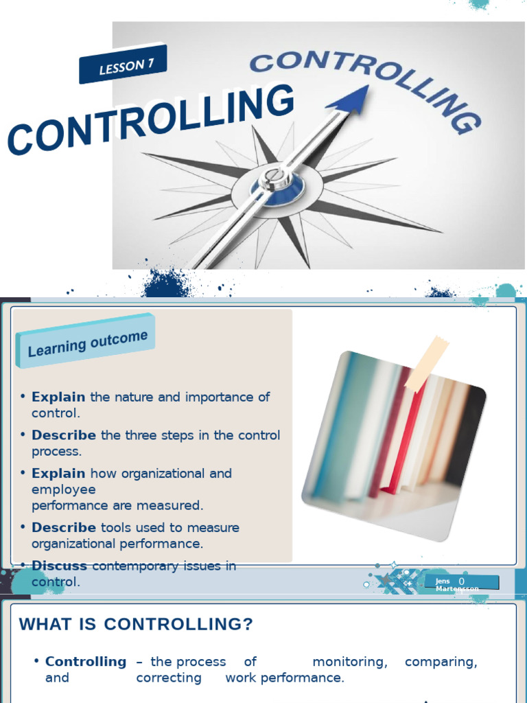 Bài 8 - Chức năng kiểm soát (Controlling) | PDF | Business Economics | Economies