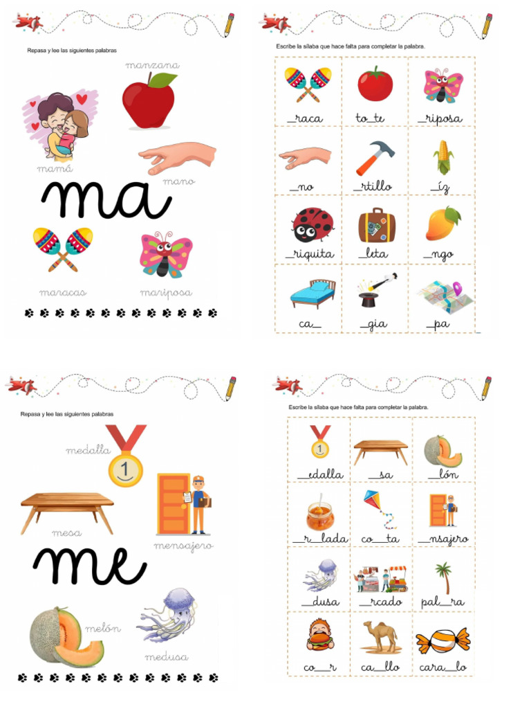 Tareas Letra M | PDF