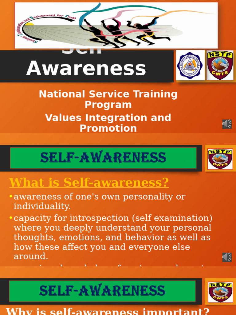 NSTP Self Awareness | PDF | Self Awareness | Emotions