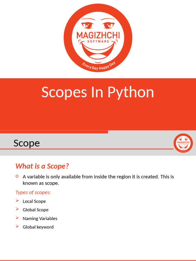 Scopes in Python | PDF | Computers