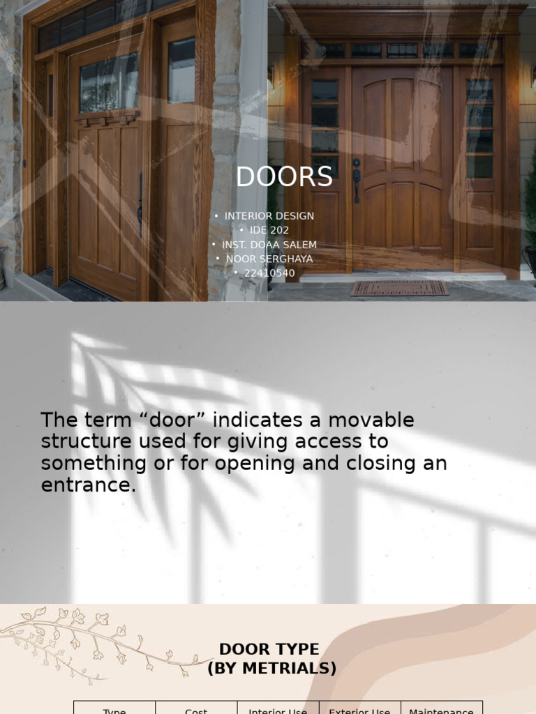Doors | PDF | Door | Fiberglass