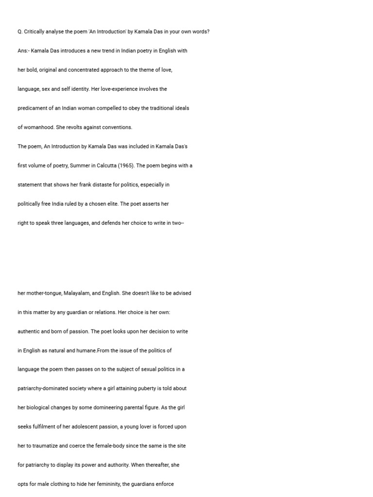 Poem | PDF | Poetry | Identity (Social Science)