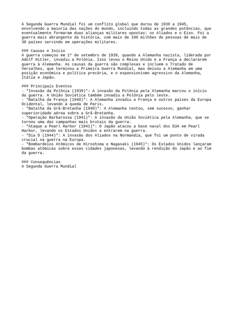 2 Guerra Mundial | PDF