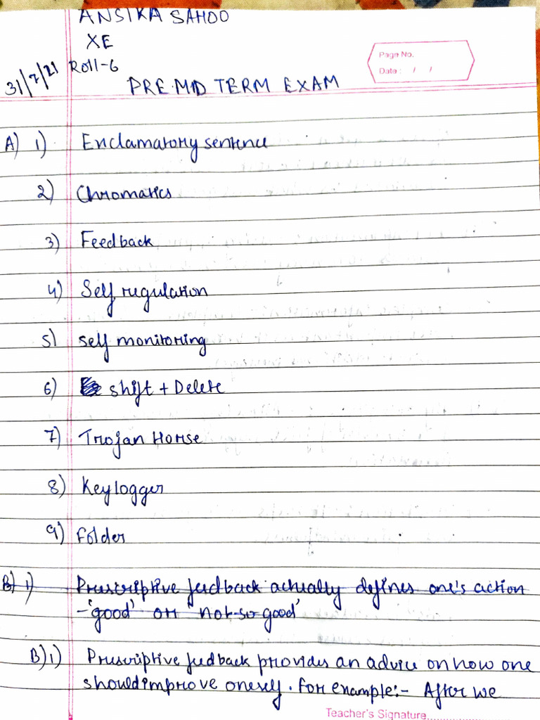 Computer Pre Mid Term Exam | PDF