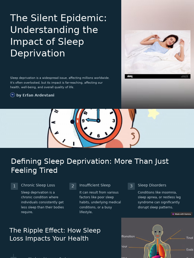 The Silent Epidemic Understanding The Impact of Sleep Deprivation | PDF ...