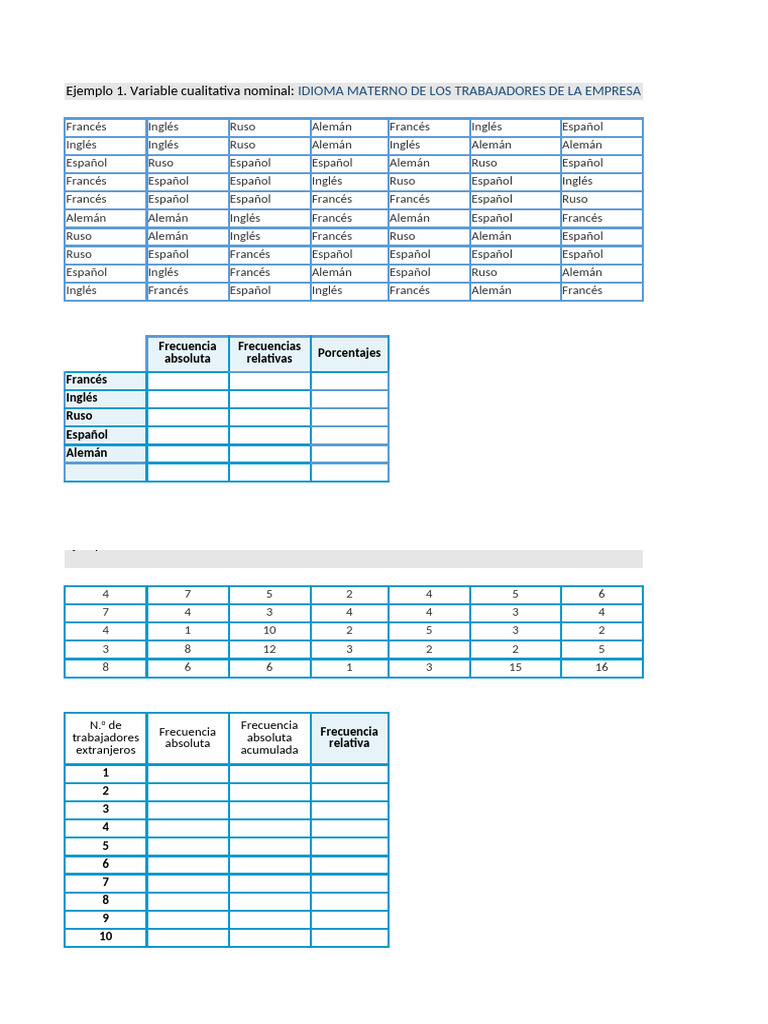 Excel Tema 1 Ejercicios Con Soluciones | PDF | España | Caligrafía occidental