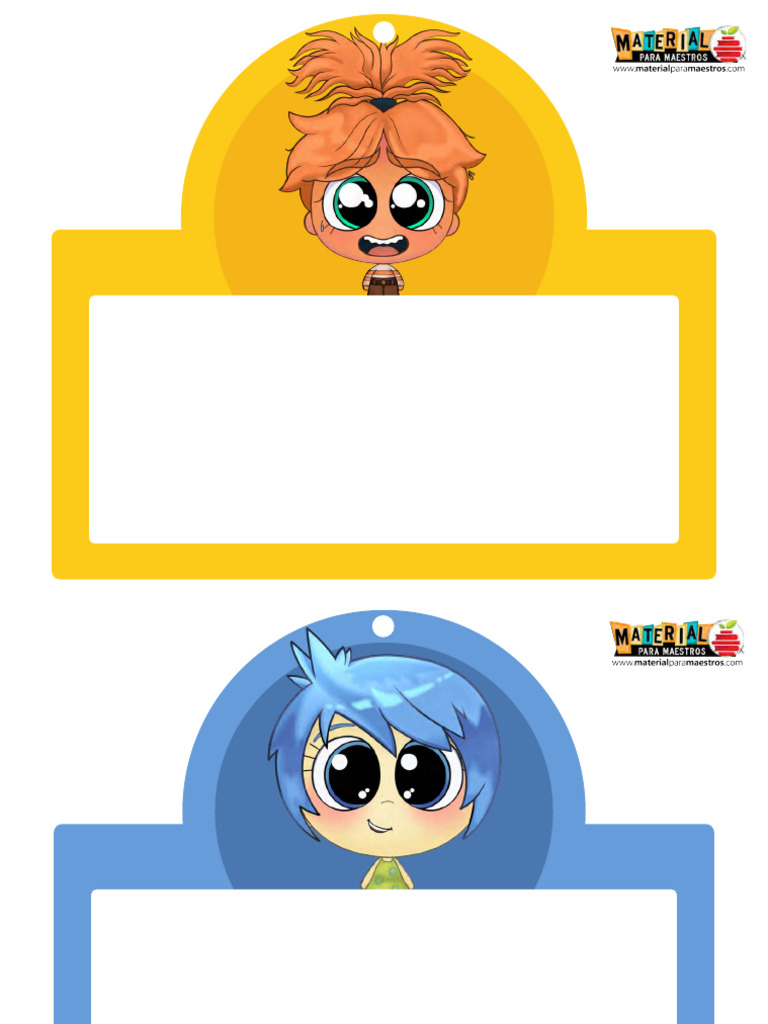 Gafetes Creativos para Niños para Imprimir | PDF | Crecimiento personal ...
