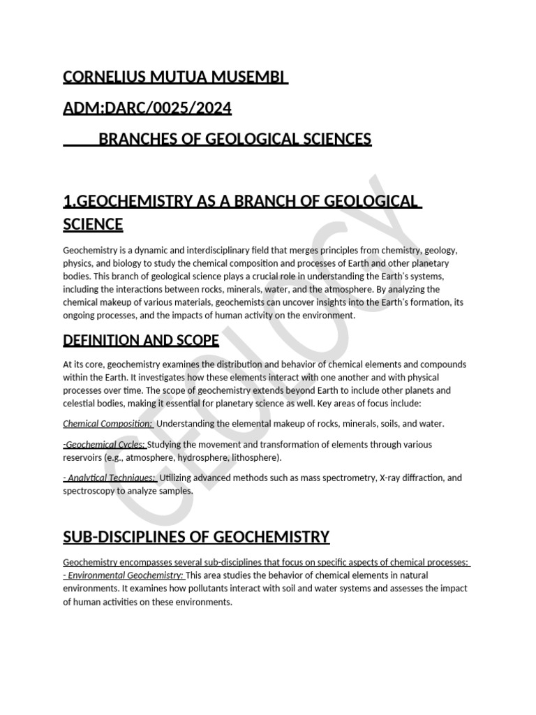 Geology and Climatology | PDF | Plate Tectonics | Aquifer