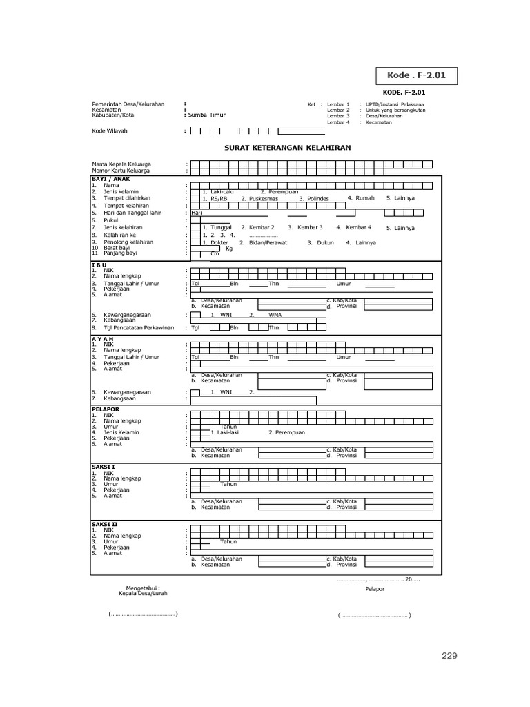 Formulir F-2.01 (1) | PDF