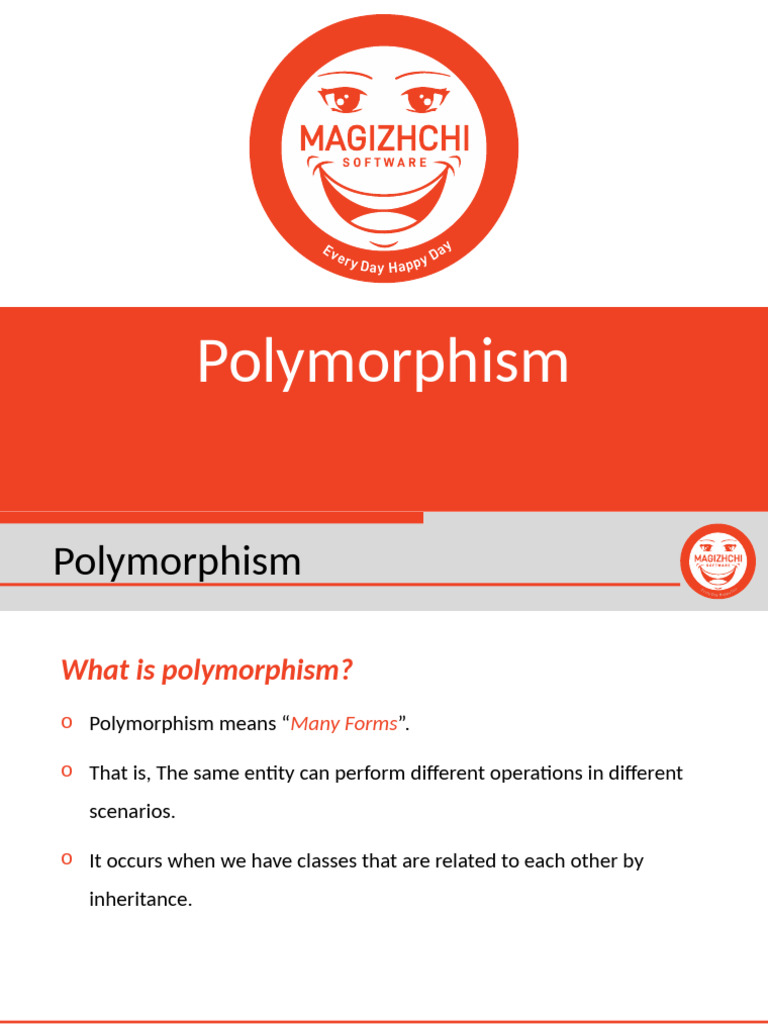 Polymorphism | PDF | Language Arts & Discipline