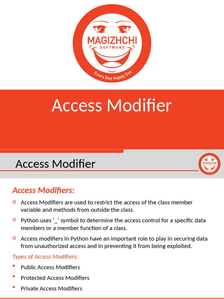 Access Modifier | PDF | Computers