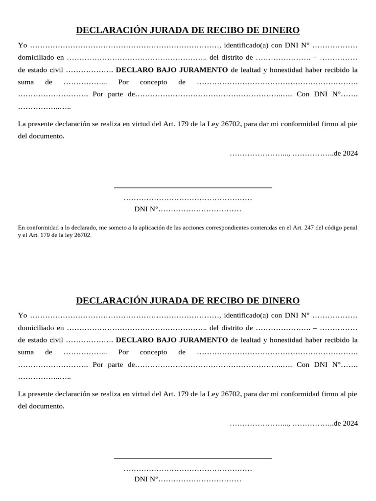 Hoja De Entrega De Dineromodelo De Acta De Grado